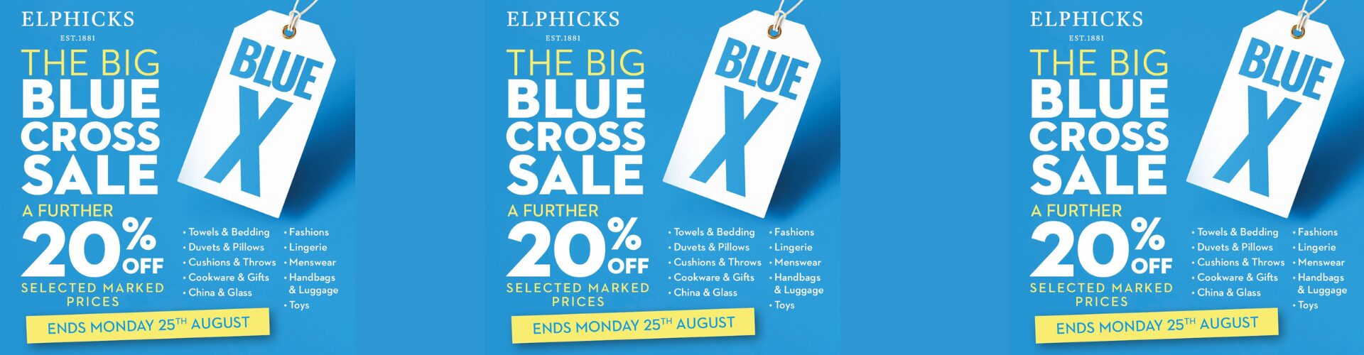 Blue Cross Is Now On at Elphicks - Elphicks